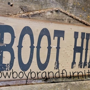 Boot Hill, Western, Antiqued, Wooden Sign - Etsy
