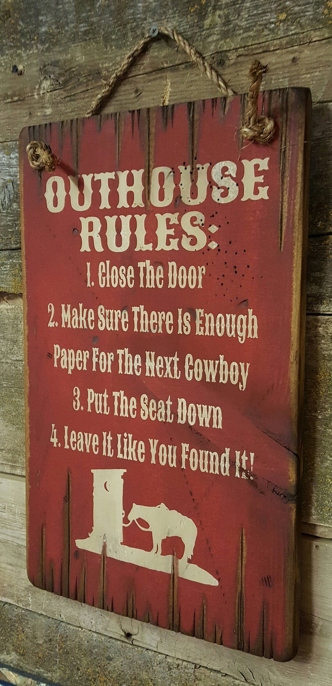 Outhouse Rules, Humorous, Western, Antiqued, Wooden Sign - Etsy