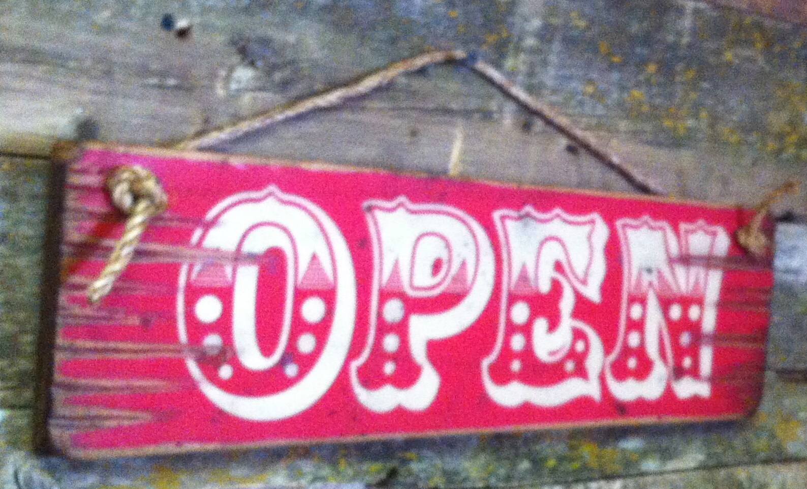 Large Open Sign Wooden Western Antiqued Sign | Etsy