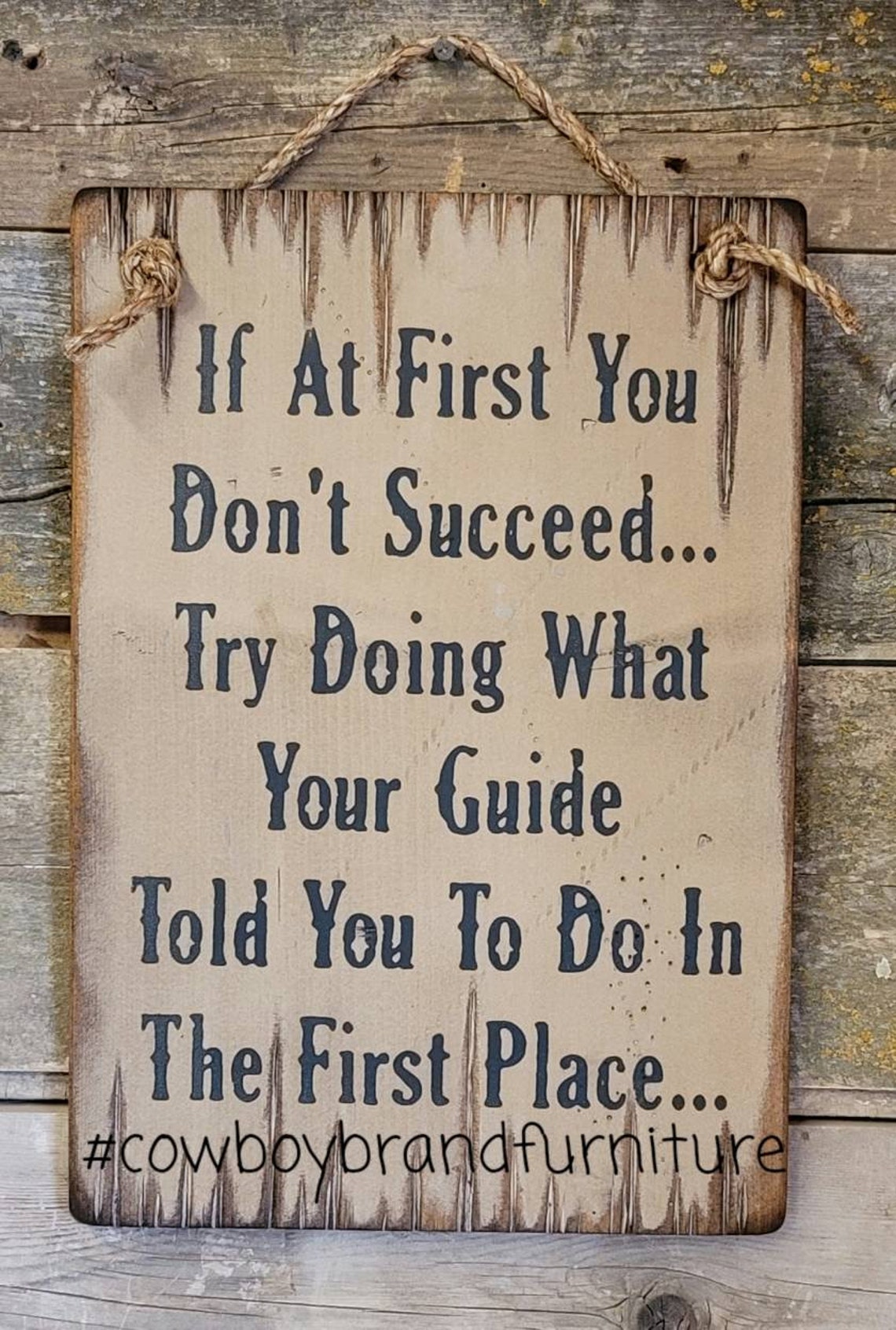 If at First You Don't Succeed... Try Doing What Your Guide - Etsy