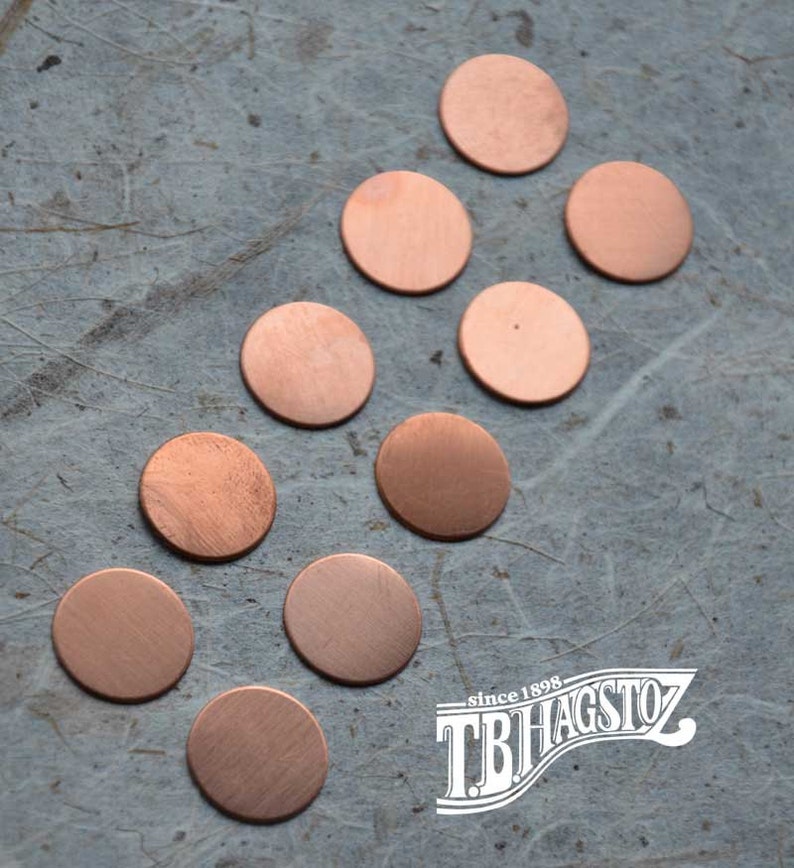 22 Gauge X 3/4 Inch Copper Disc 50 Pieces - Etsy