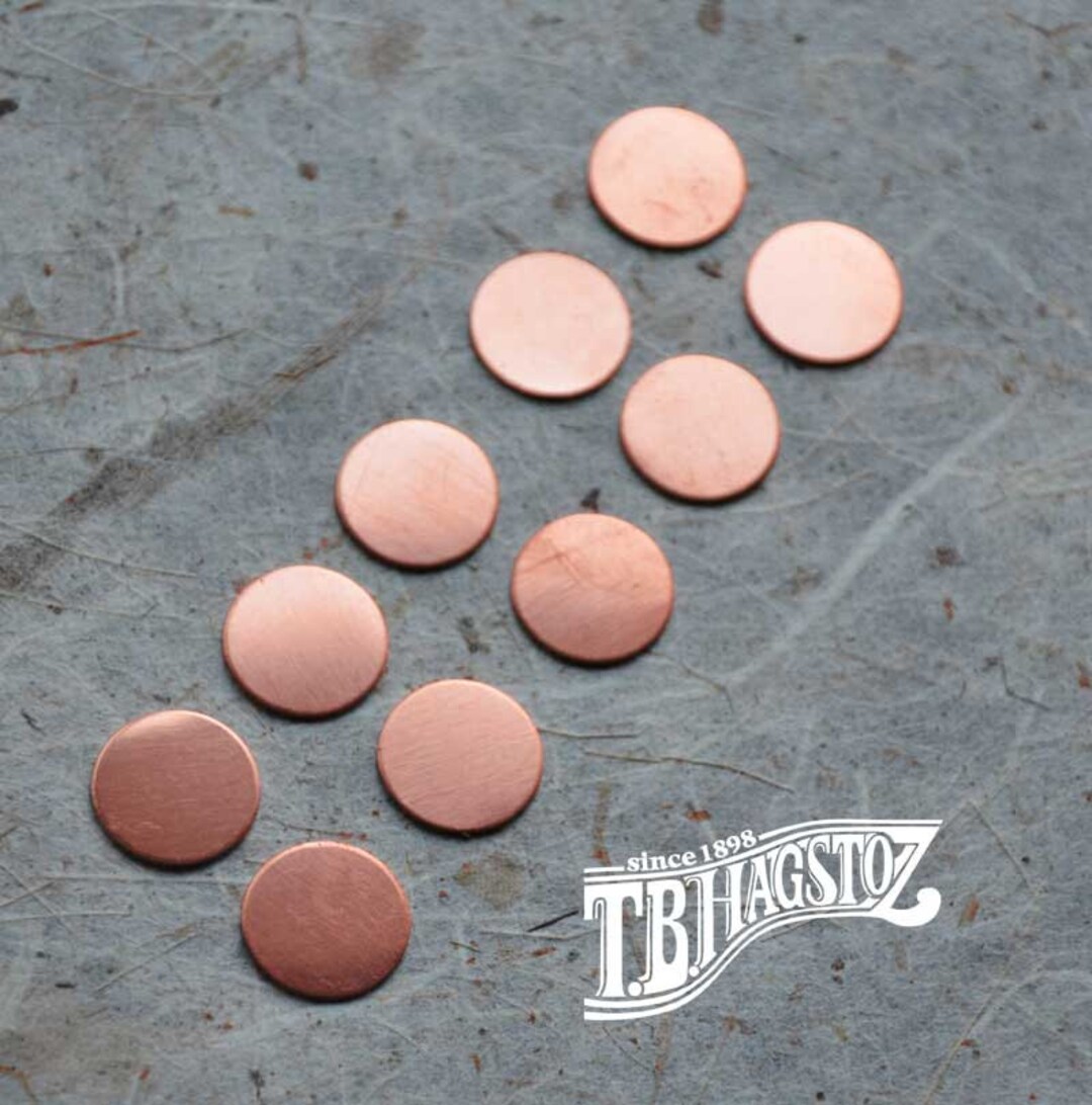 24 Gauge X 5/8 Inch Copper Disc 50 Pieces - Etsy