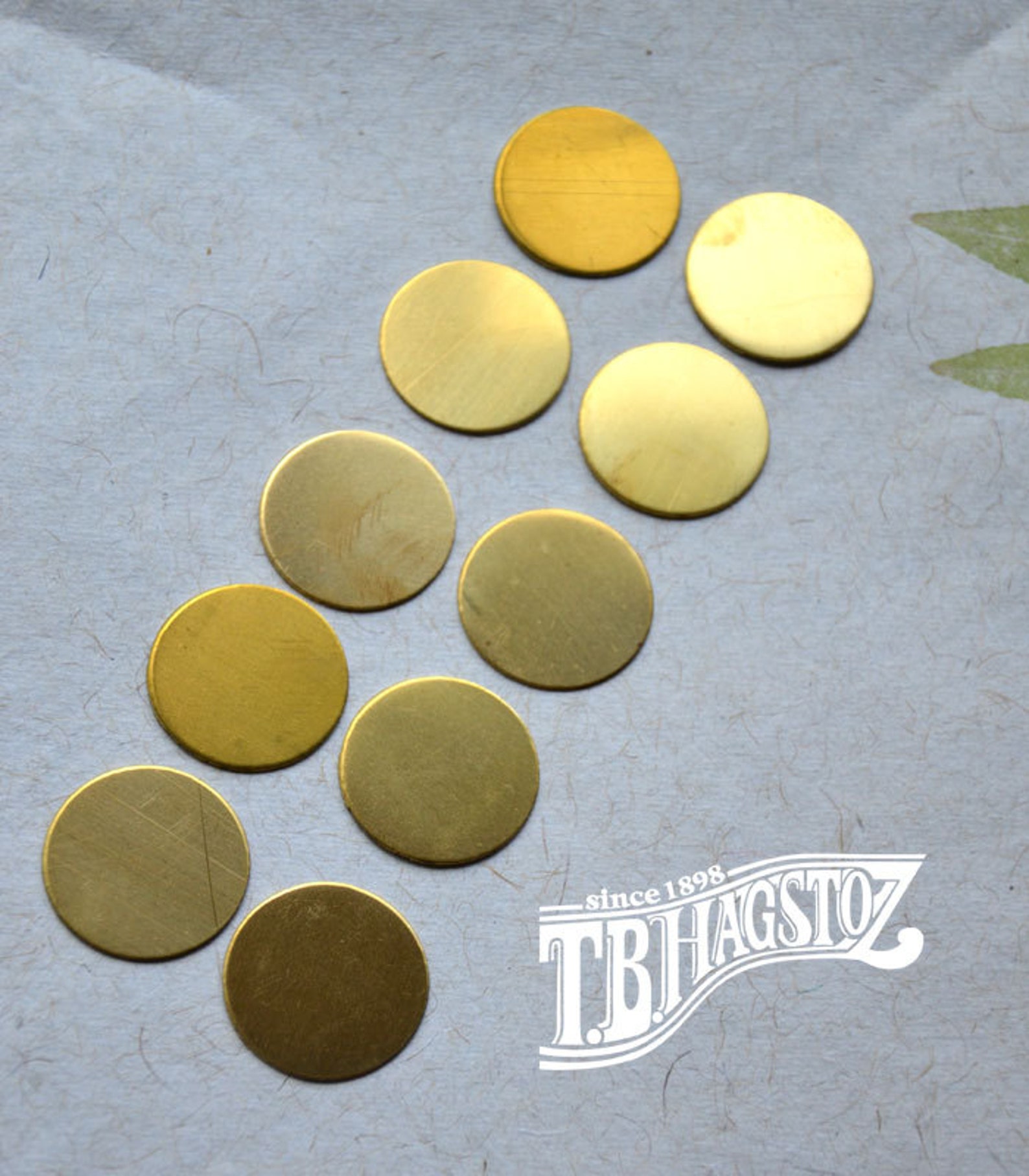 24 Gauge X 1 Inch Brass Disc 50 Pieces - Etsy UK