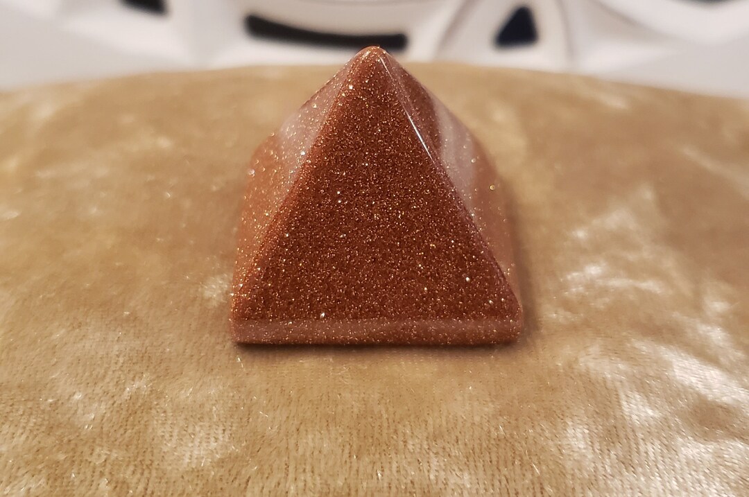 Sparkly Red Sunstone 1" Pyramid - Etsy