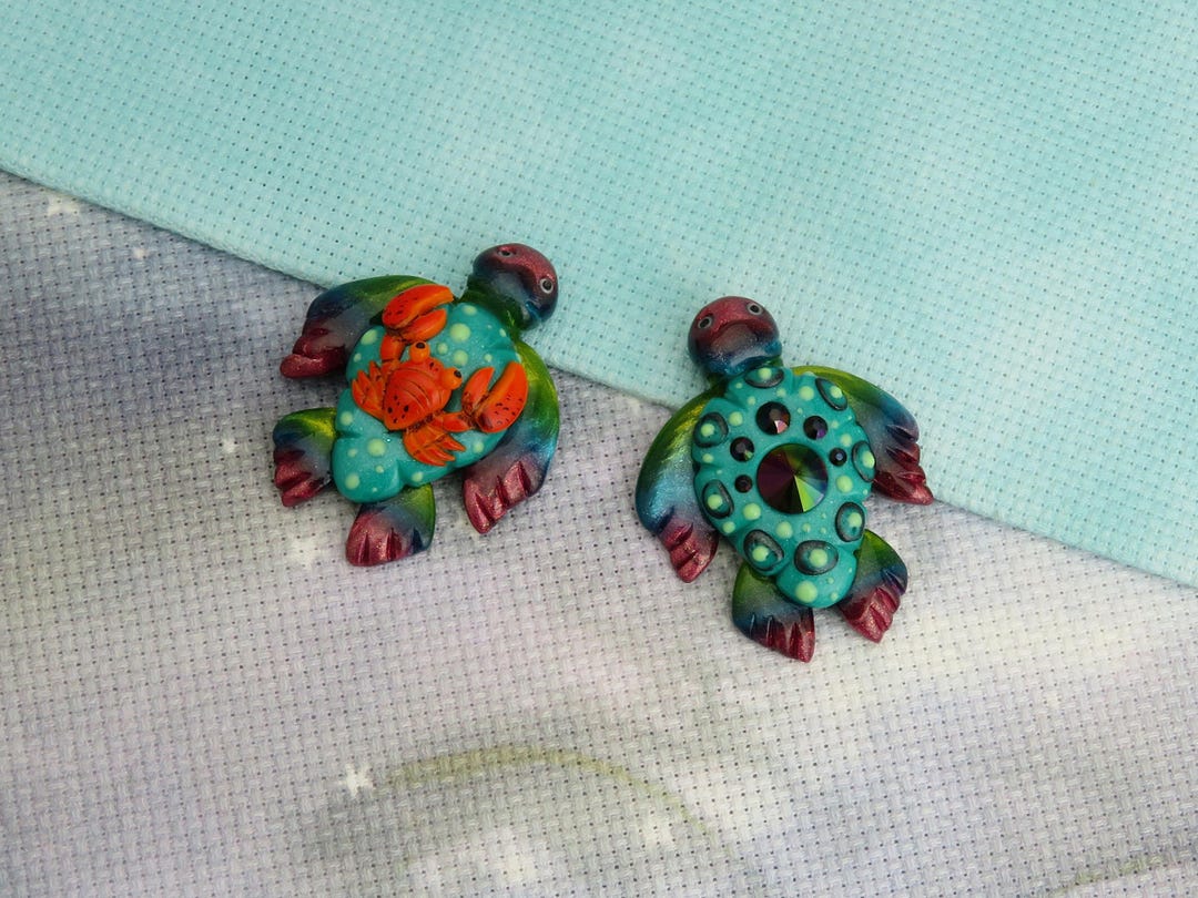 Sea Turtle Needle Minder "jewel's Power" / Magnetic Needle Holder ...