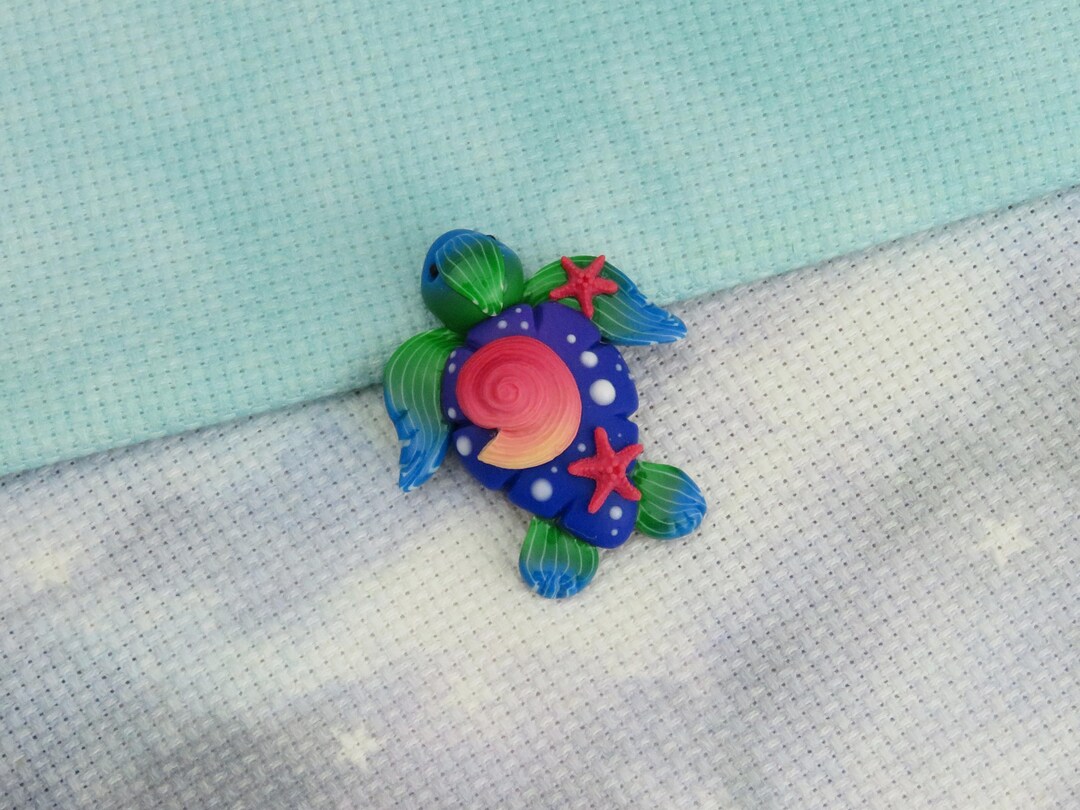 Sea Turtle Needle Minder "midnight Tide" / Magnetic Needle Holder ...