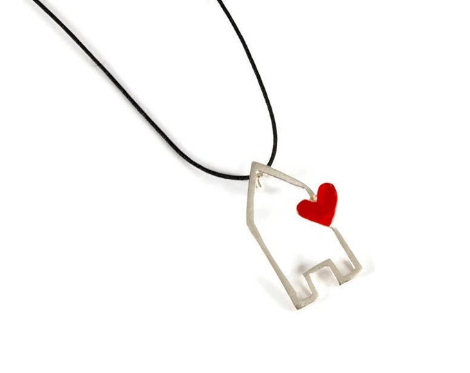Home is Where the Heart is House Necklace, Home Necklace, Home Sweet ...