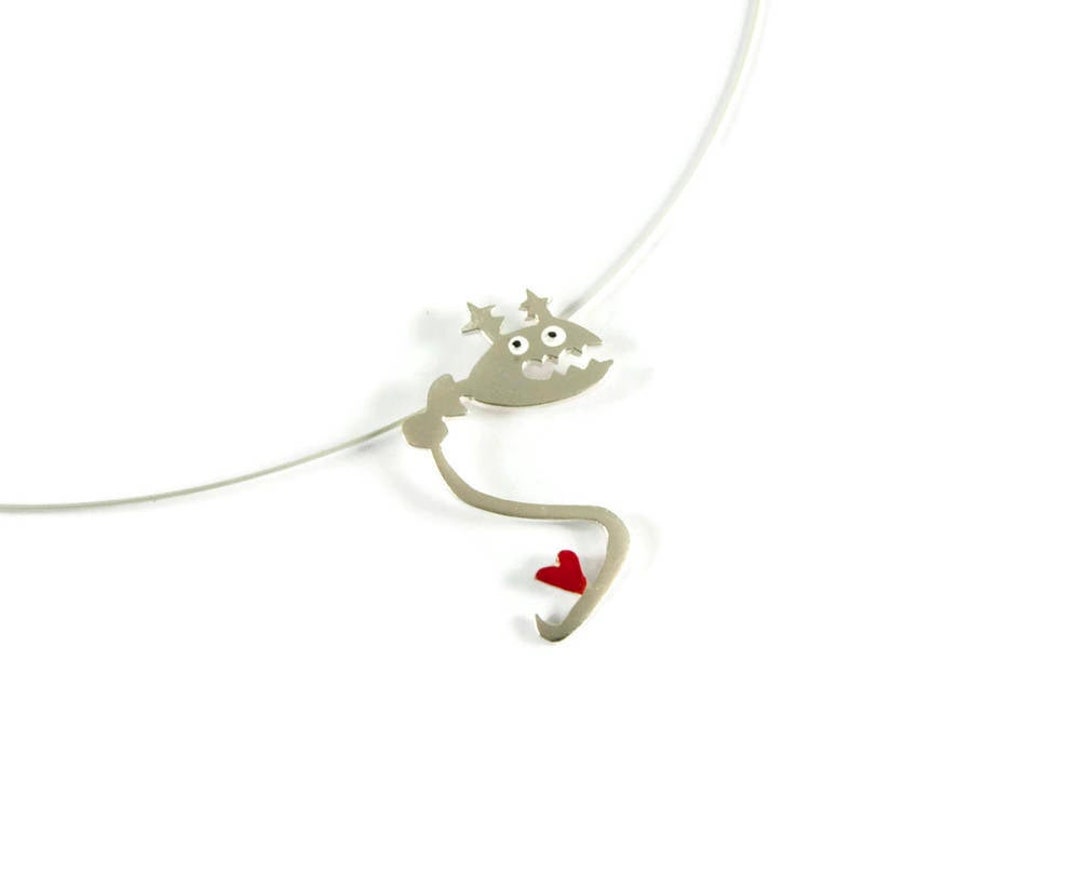 The Dragon Protector Monsters Pendant Sterling Silver 22K Yellow Gold ...