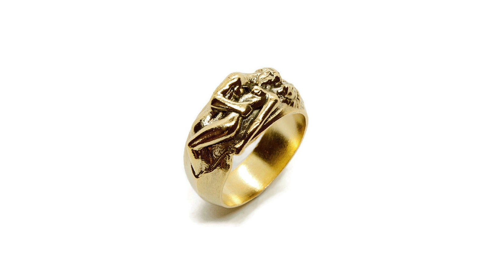 Power of Love Ring Loving Couple Dreamy Thought Love Gift Couple Figure ...