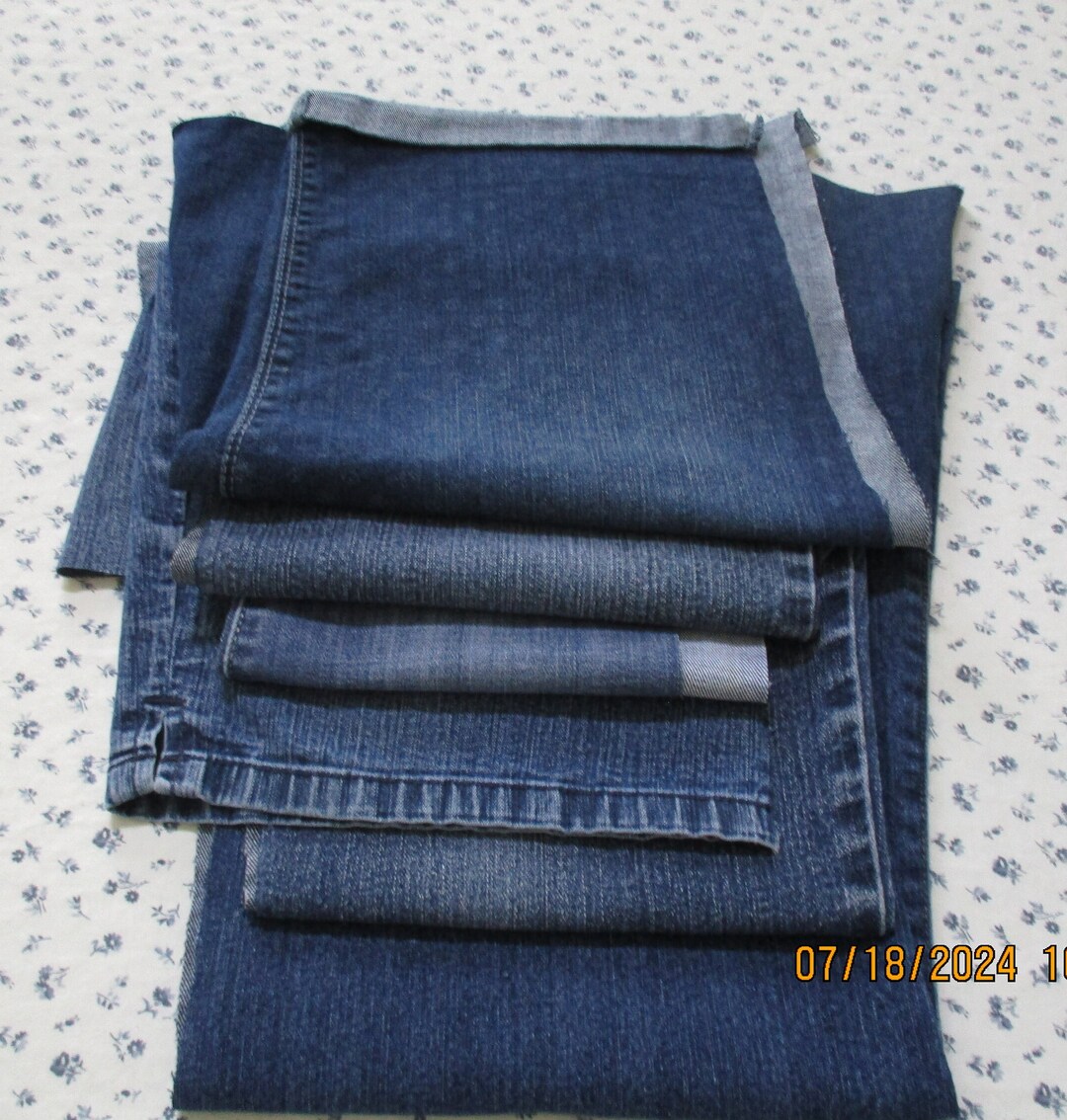 6 Denim Blue Jeans Pant Legs, Including One Cuff - Etsy