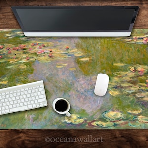 Monet Desk MAT, Multiple Sizes, Landscape Desk Mat, Art Desk Decor ...