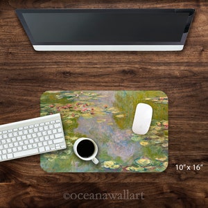 Monet Desk MAT, Multiple Sizes, Landscape Desk Mat, Art Desk Decor ...
