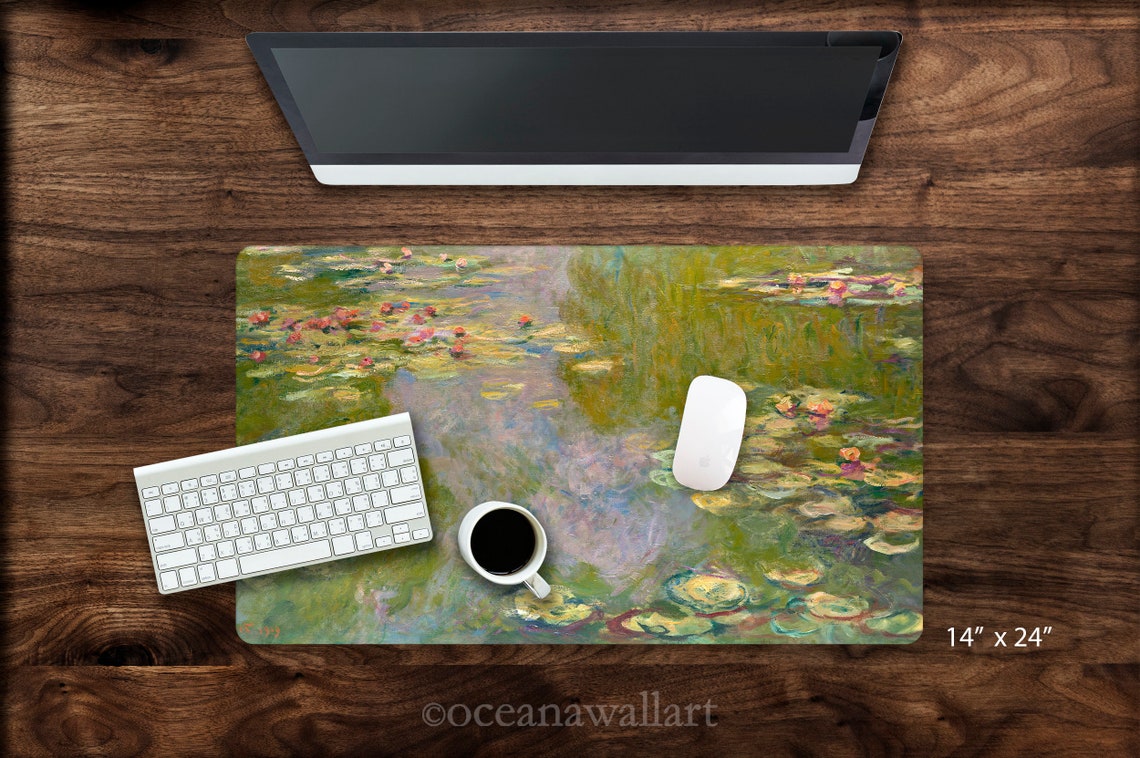 Monet Desk MAT Multiple Sizes Landscape Desk Mat Art Desk | Etsy