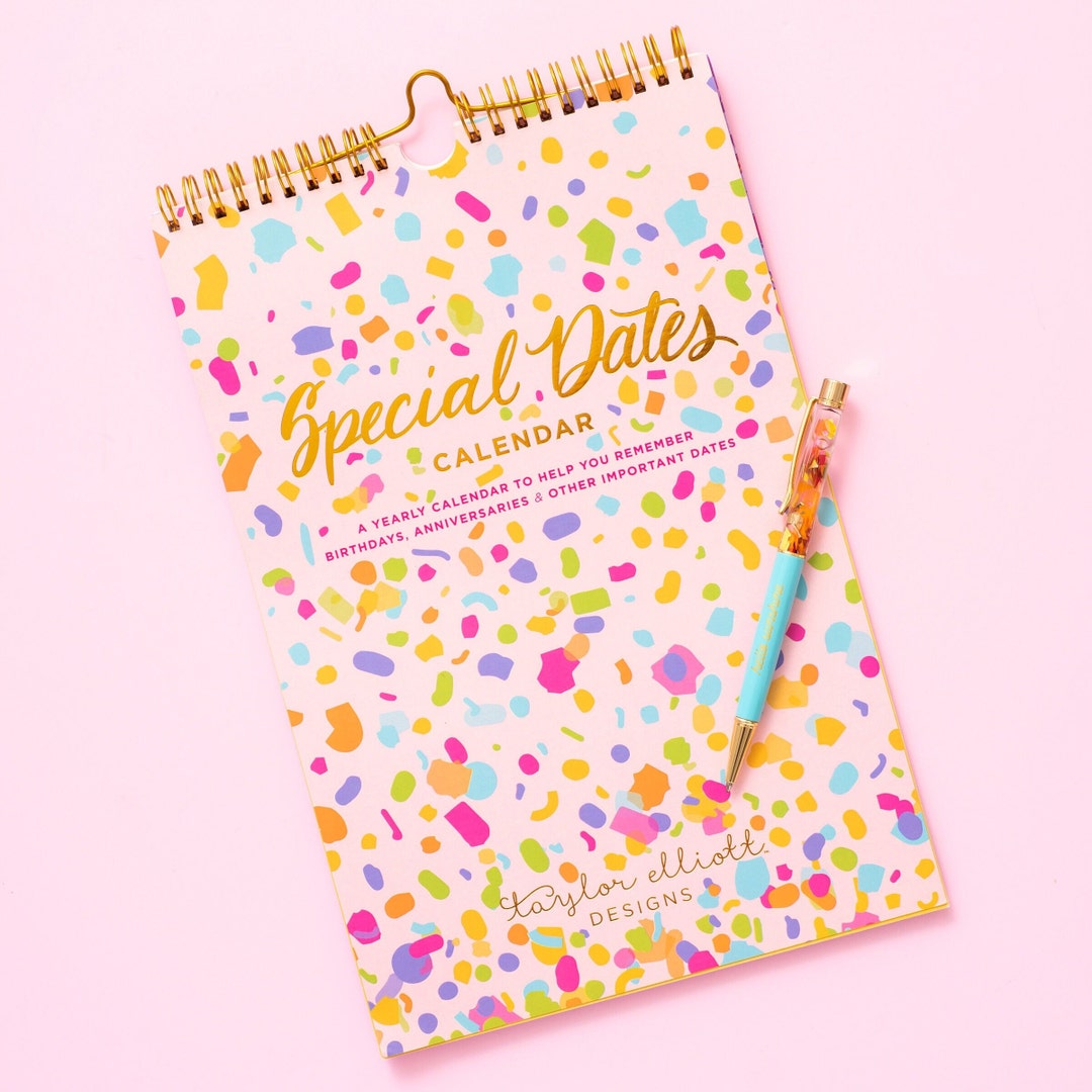 Special Dates Calendar Perpetual Desk Calendar Wall Calendar Birthday ...