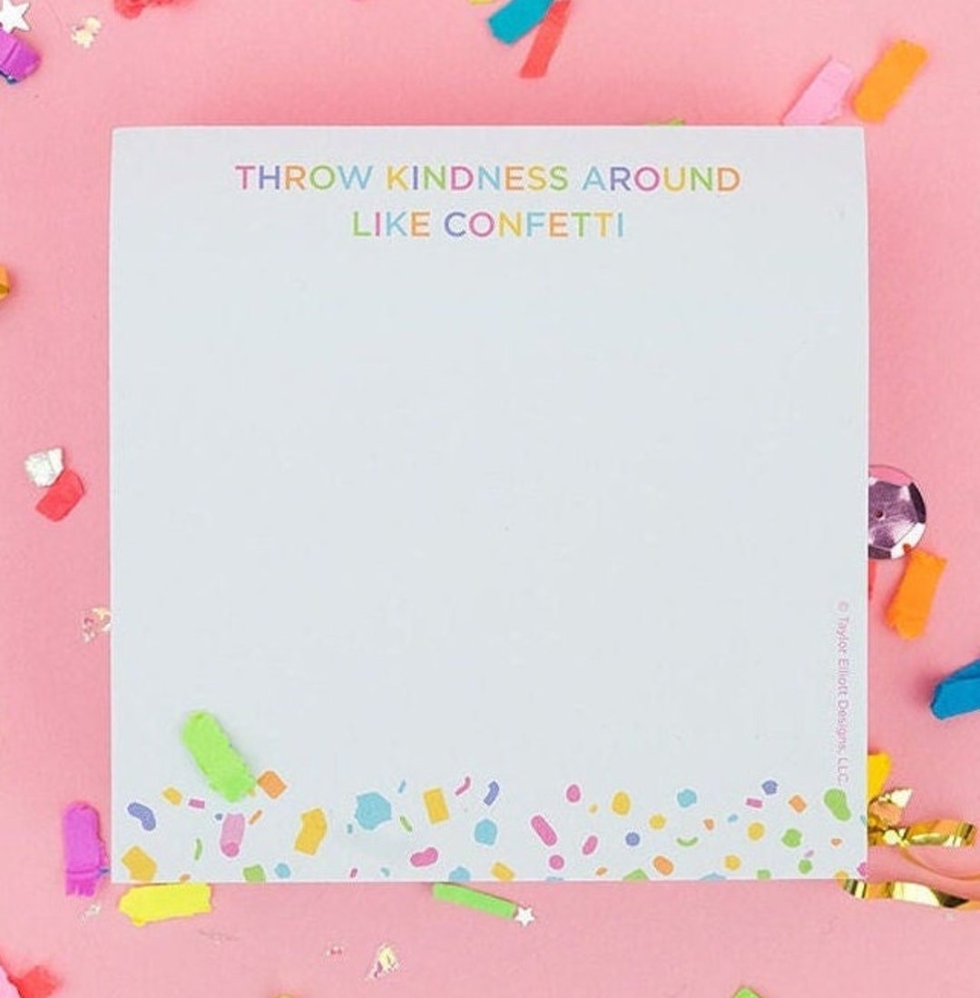 Confetti Sticky Note Cube Post-it Notes Desk Accessories Cute New Job ...