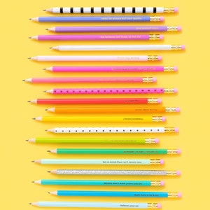 Motivational Pencils - Imprinted Pencils Stationery School Supplies ...