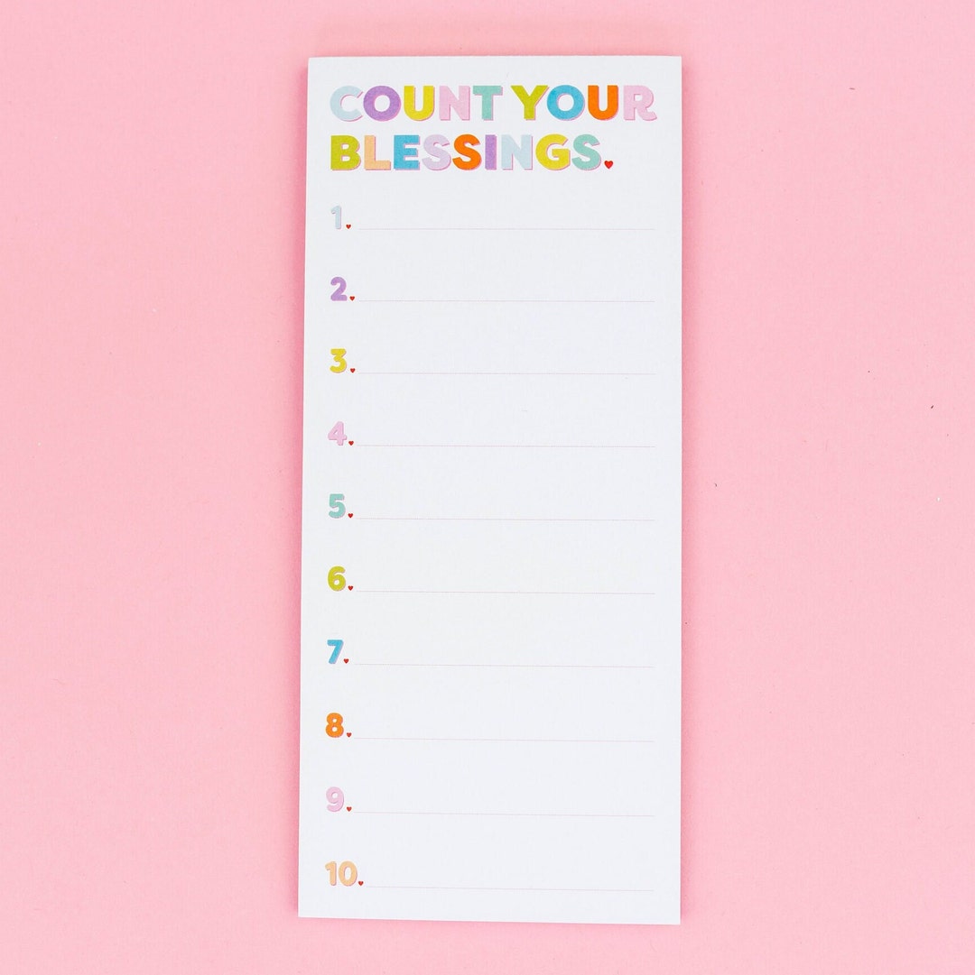 Blessings List Pad - Sunday School Teacher Gift Teacher Appreciation ...