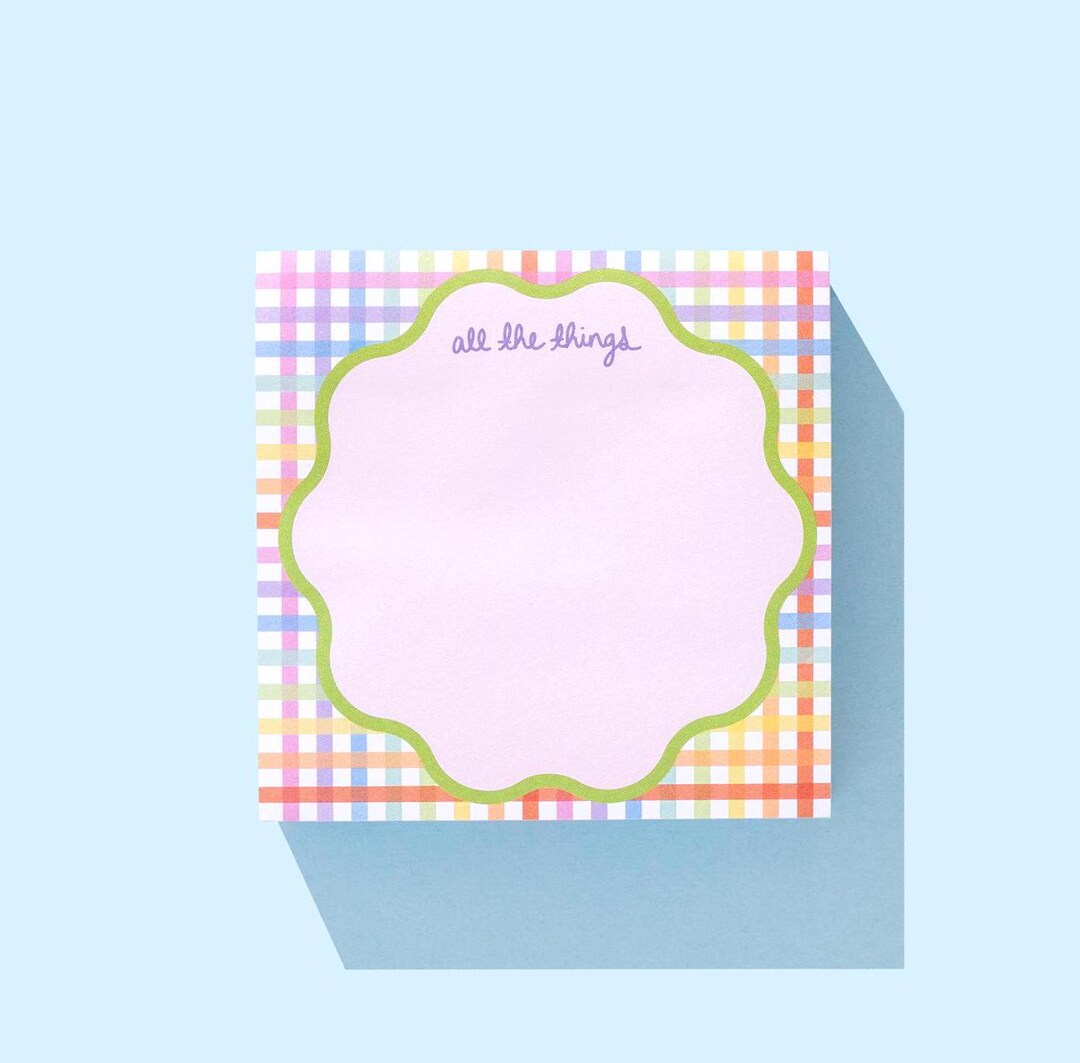 All The Things Sticky Reminder Pad - Post It Notes Sticky Notes School ...