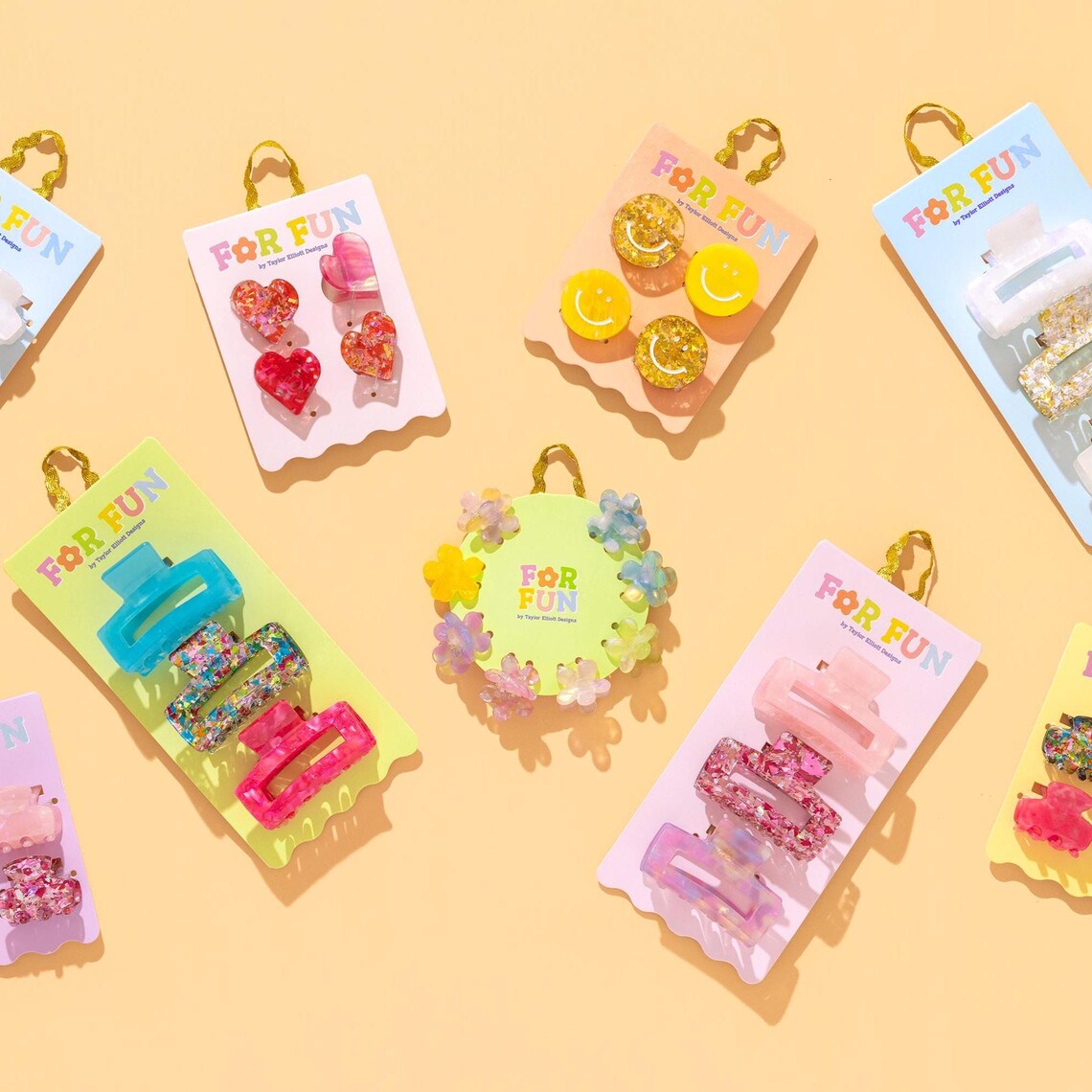 Tween Flower Hair Clips, Colorful Mini Set (8 Pieces) - Etsy