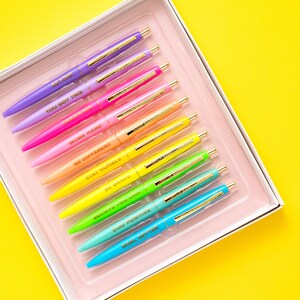 Set of 10 Motivational Pens - Be Kind You Got This Work Hard Dream Big ...