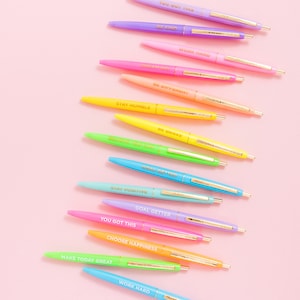 Set of 10 Motivational Pens - Be Kind You Got This Work Hard Dream Big ...