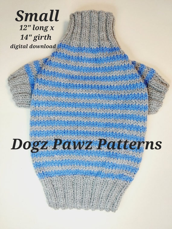 PDF KNITTING PATTERN Small 12 Long X 14 Girth Raglan - Etsy