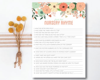 Pacifier Hunt Sign // Nursery Rhyme Baby Shower Gender - Etsy