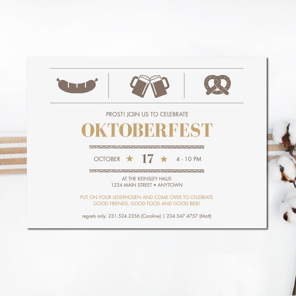 Oktoberfest Invitation - Etsy