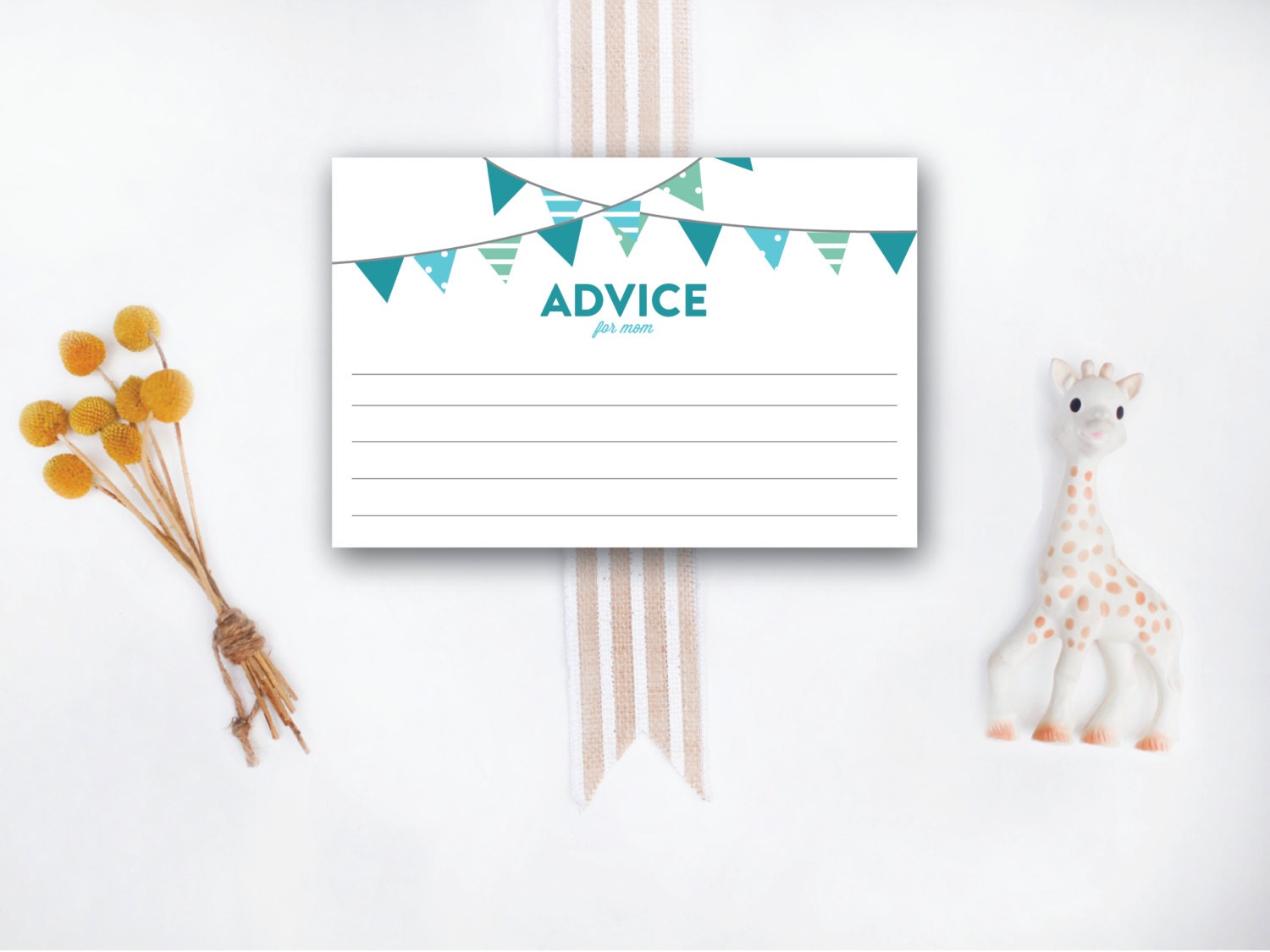 INSTANT DOWNLOAD Printable Baby Shower Game / Advice for Mom Card ...