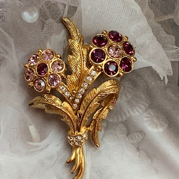 Vintage Swarovski Brooch Pin - Etsy
