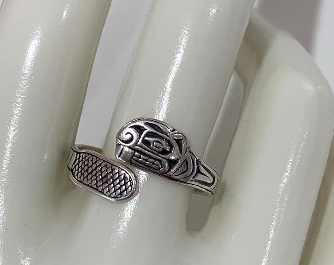 Vintage BILL J. WILSON TLINGIT Native American Indian Orca Wrap Around ...