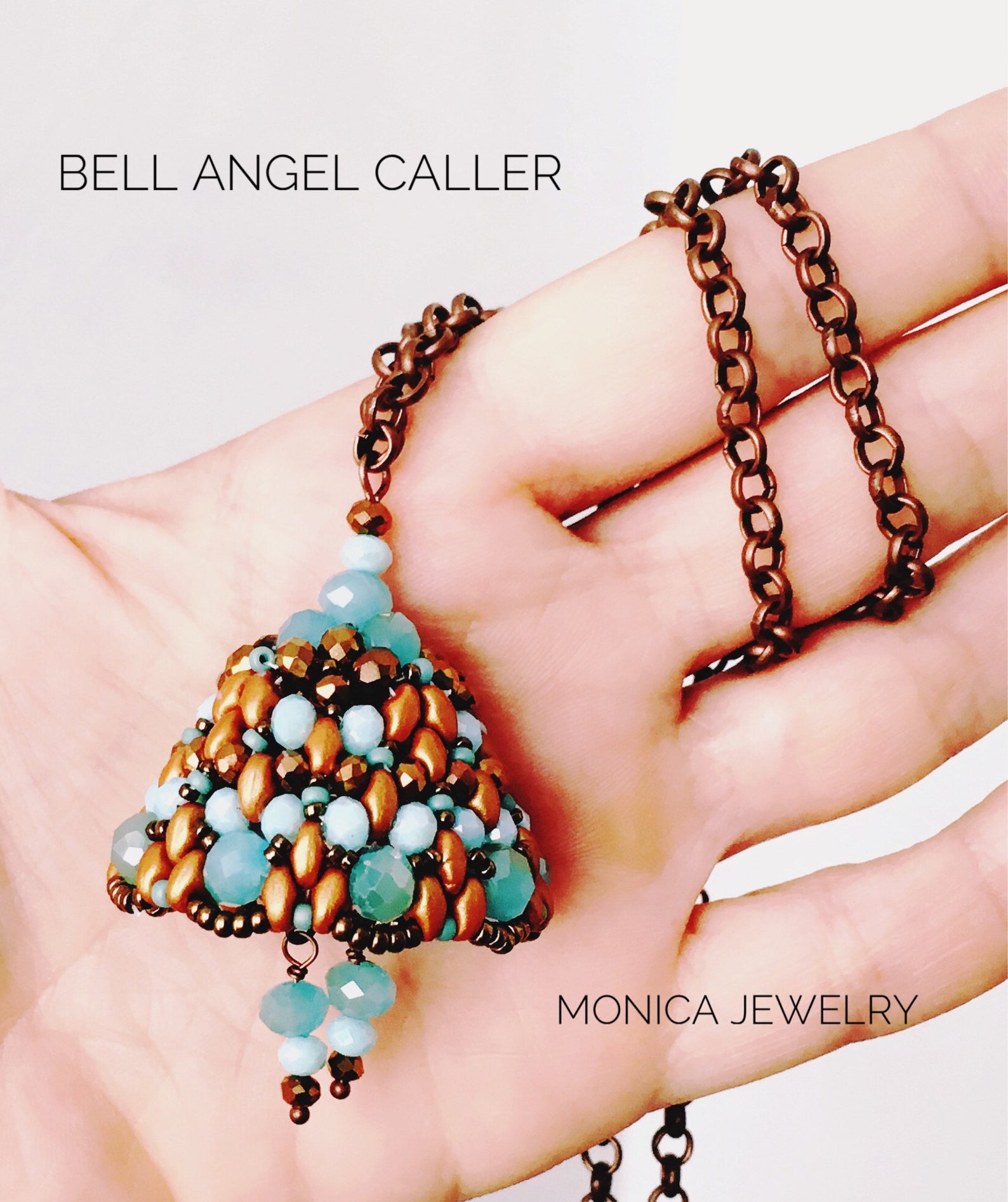 Pdf Pattern of the Bell Angel Caller Pendant - Etsy