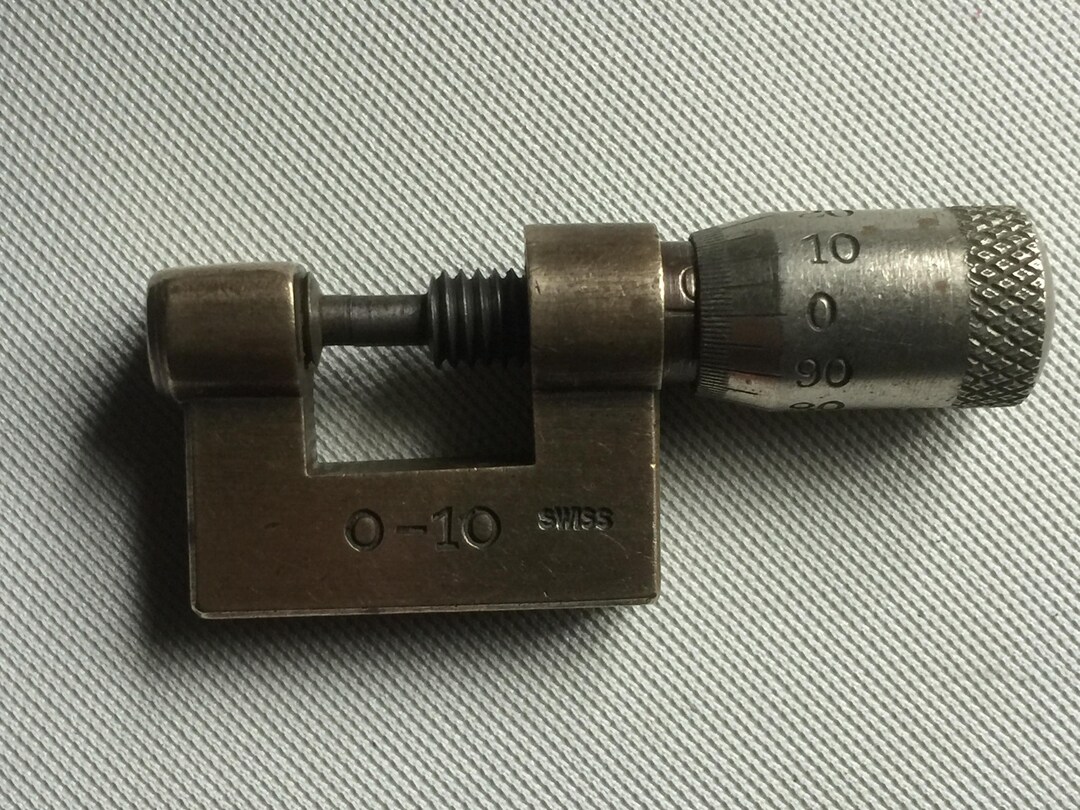 A Lovely Swiss Made Small Micrometer 0 - 10 Mm for Watch Repair ...