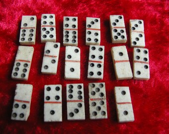 Antique Bone Dominoes - Etsy
