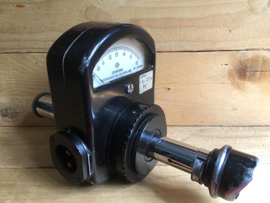 A Old Industrial Furnace Pyrometer Analogue Temperature Meter Cambridge ...