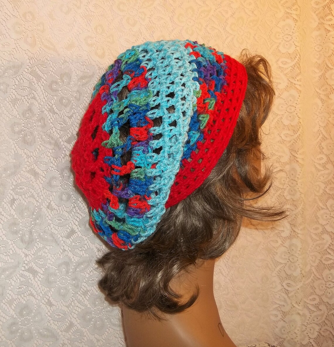 Bright Slouchy Hat, Dreadlocks Accessory, Slouch Tam, Rasta Hats ...