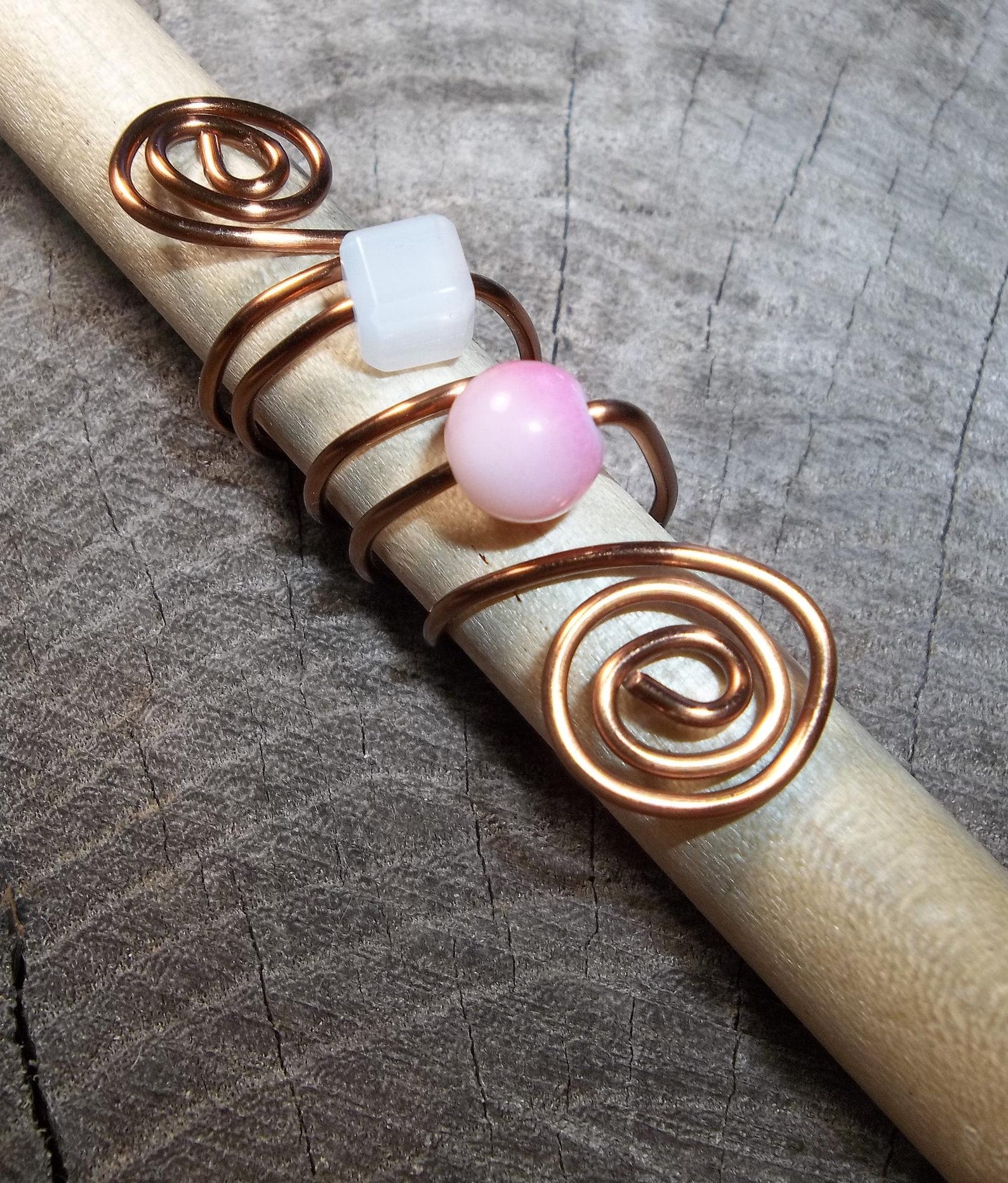 Beaded Dread Jewelry, Loc Coil, Hair Accessory, Braid Twist, Dread Wire Spiral, Dread Twist ...