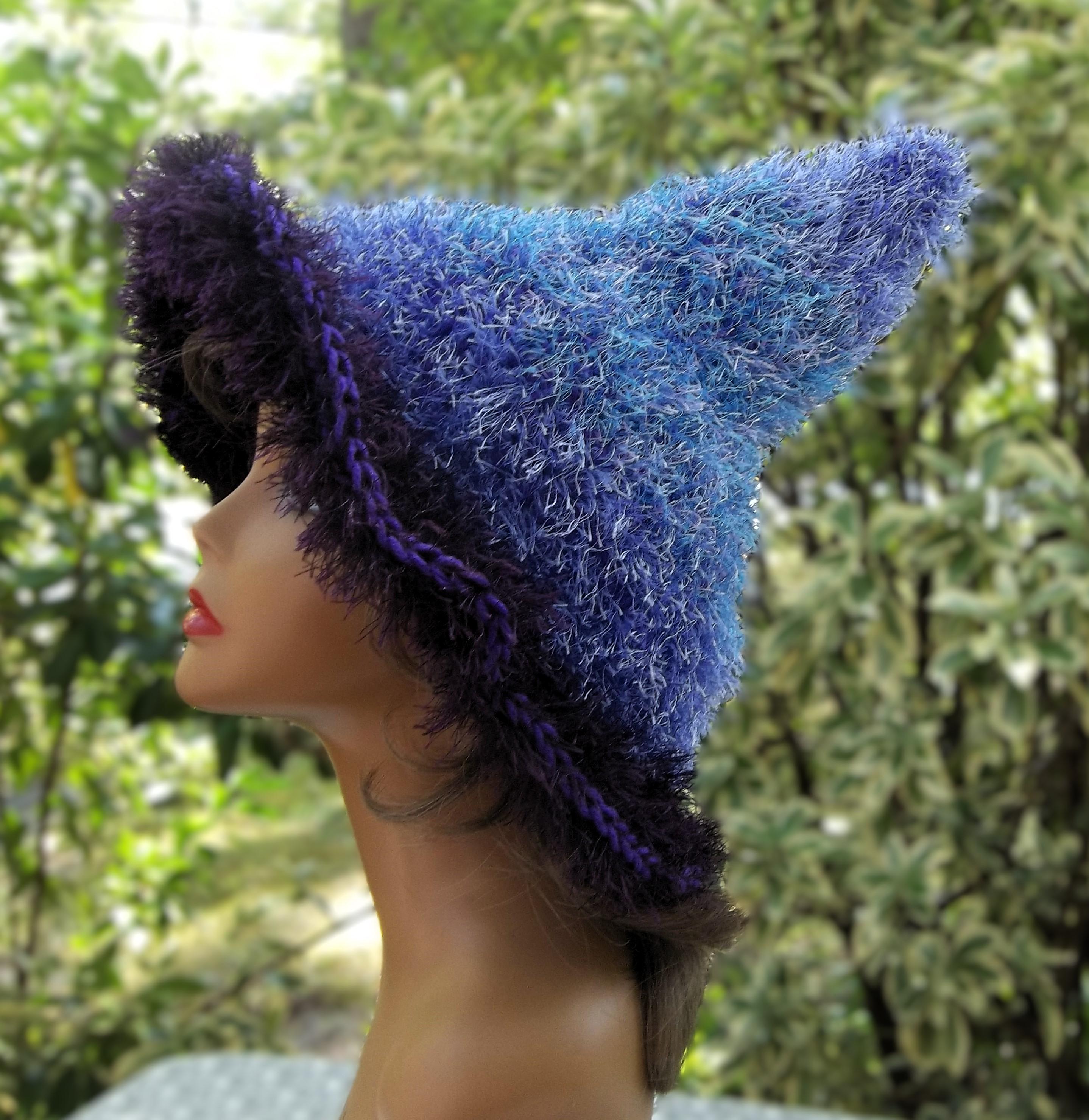 Witch Hat, Wizard Hat, Fancy Pixie Hat, Cosplay Headpiece, Costume ...