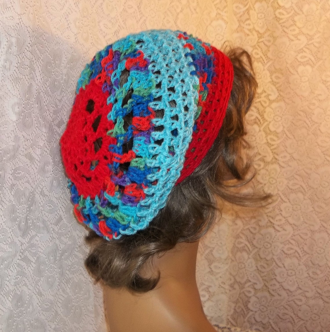 Bright Slouchy Hat, Dreadlocks Accessory, Slouch Tam, Rasta Hats ...