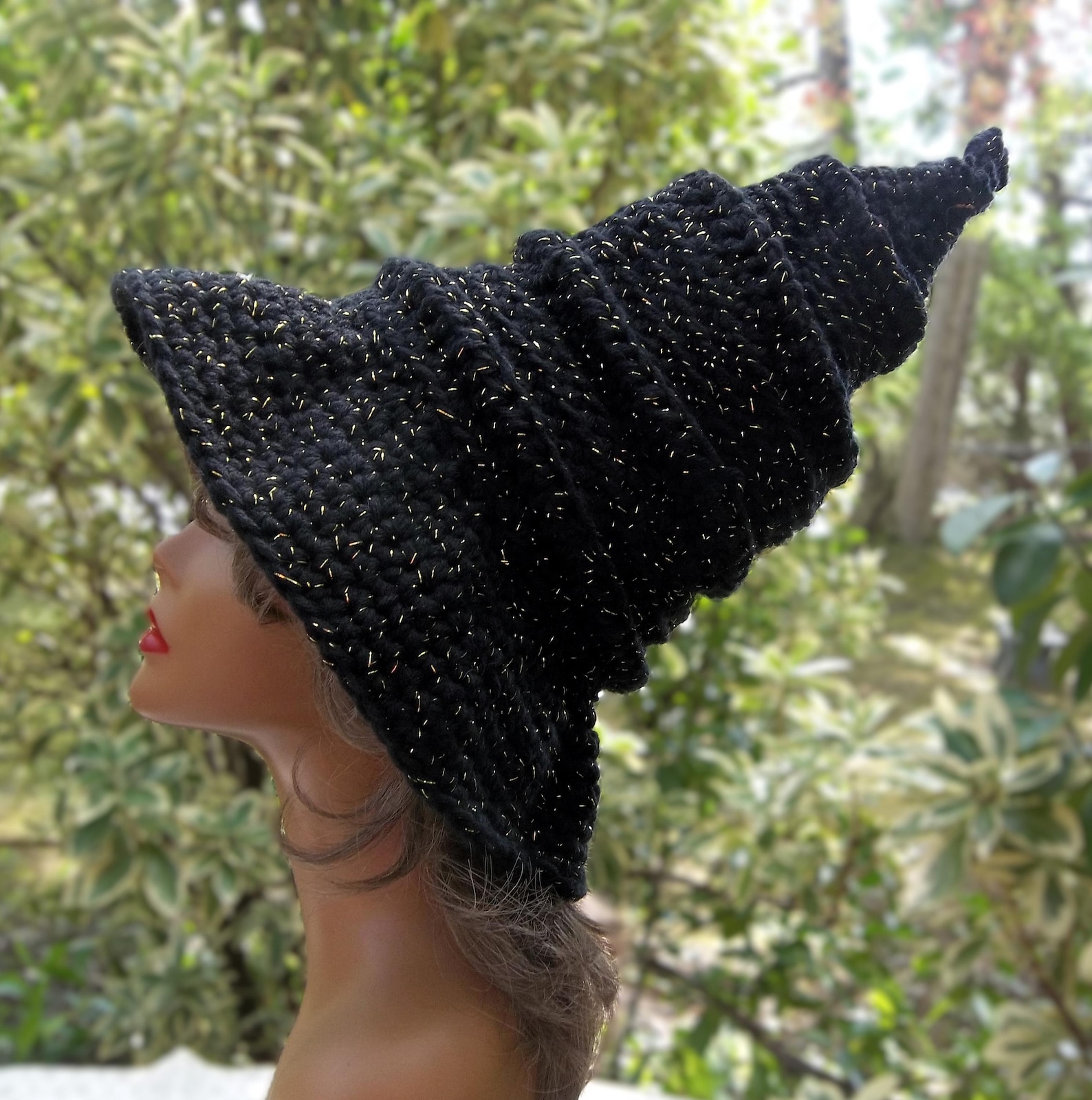 Witches Hat, Festival Hat, Warlock Hat, Halloween Costume, Costume Hats, Cosplay, Crochet ...