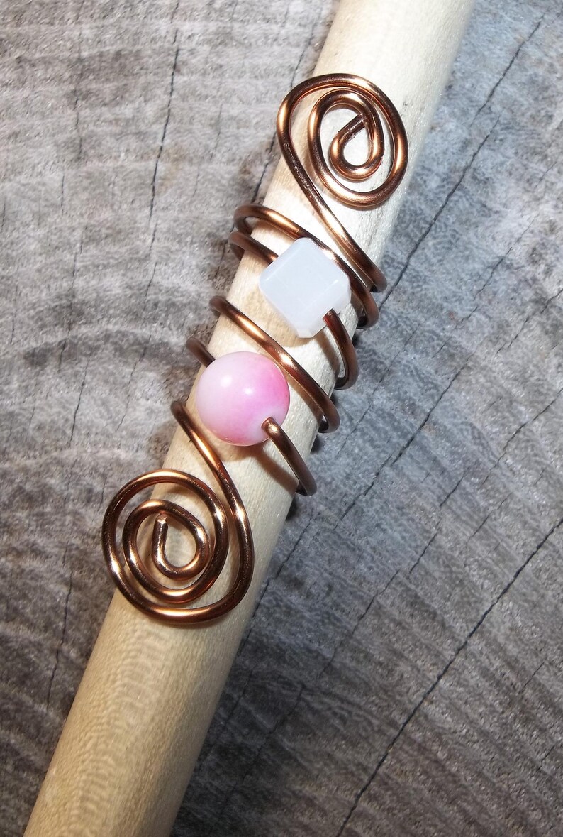 Beaded Dread Jewelry, Loc Coil, Hair Accessory, Braid Twist, Dread Wire Spiral, Dread Twist ...