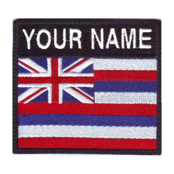 Hawaii Personalized Badge Flag Embroidered Patch | Etsy