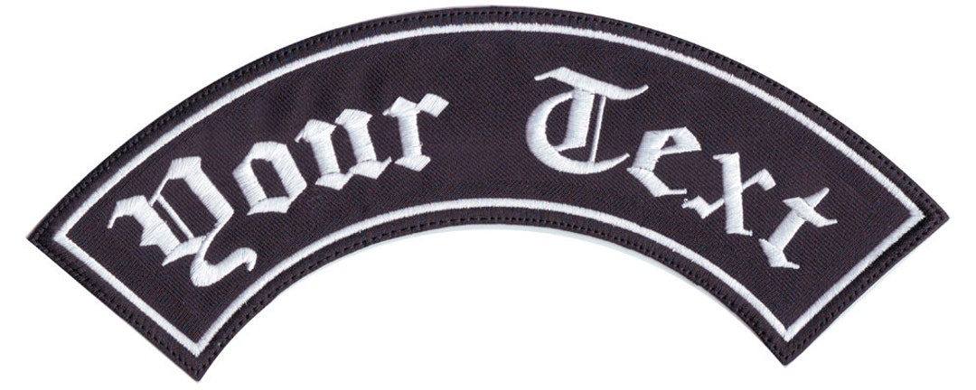 Personalized Embroidered Upper Rocker Patch From 4" to 11" ( B ) - Etsy