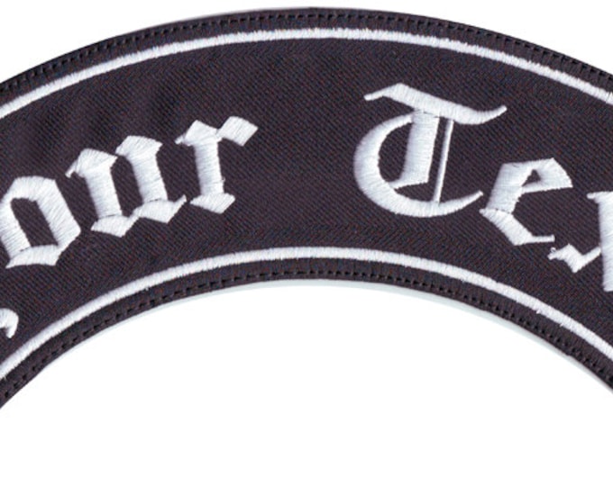 Personalized Embroidered Upper Rocker Patch From 4" to 11" ( B ) - Etsy