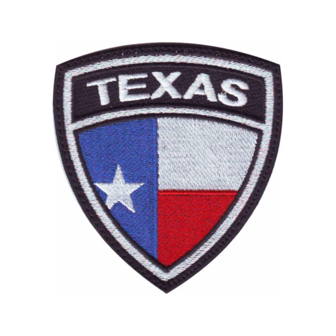 Texas Crest Flag Embroidered Patch - Etsy