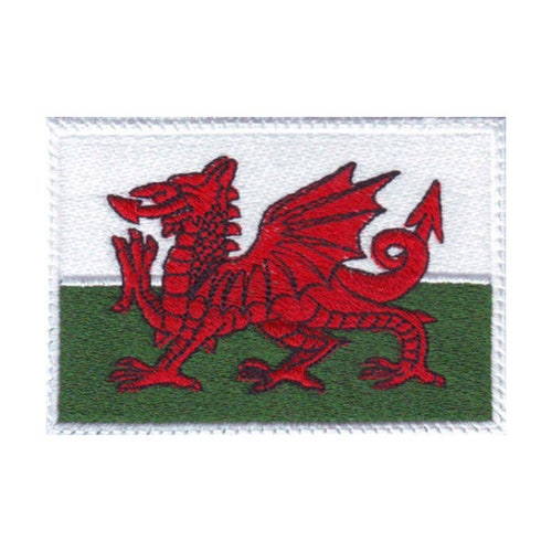 Wales Crest Flag Embroidered Patch - Etsy