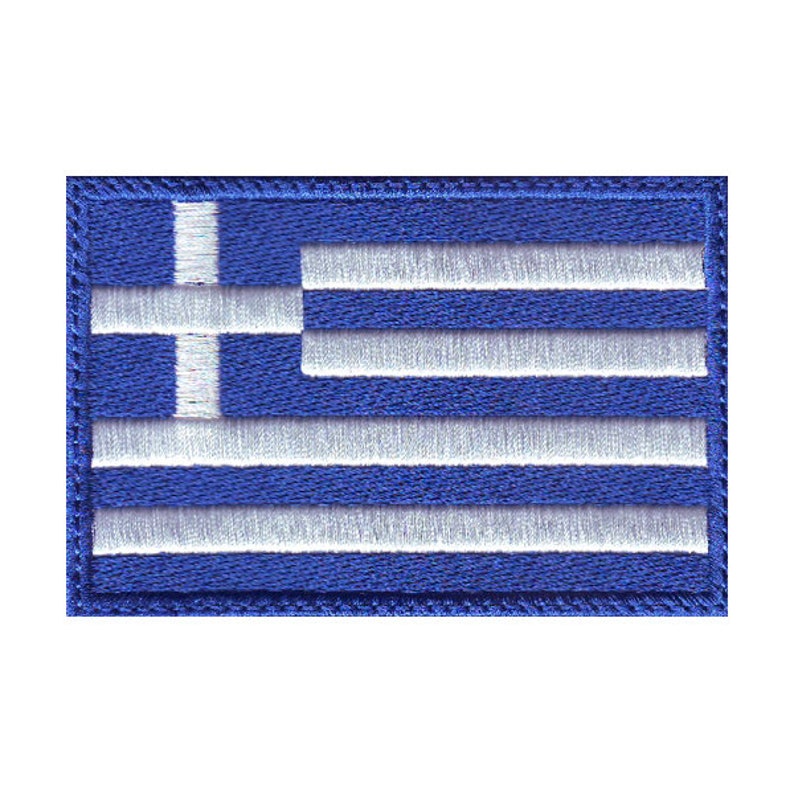 Greece Flag Embroidered Patch - Etsy
