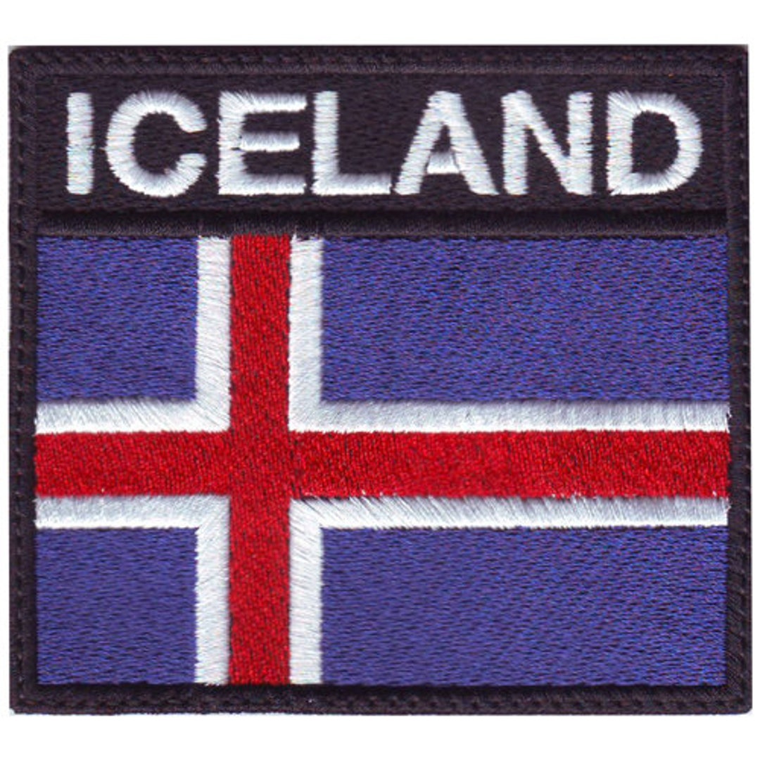 Iceland Badge Flag Embroidered Patch - Etsy
