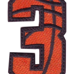 3" Basketball Number Embroidered Sew on Patch - Etsy