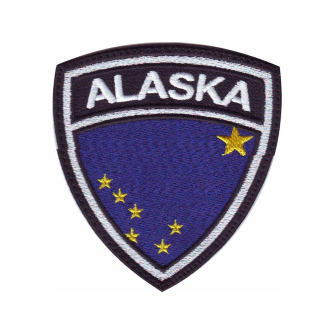Alaska Crest Flag Embroidered Patch - Etsy
